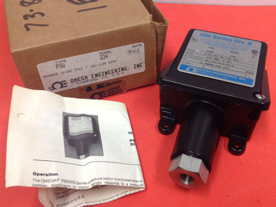 OMEGA - Type PSW - Model 234 - Pressure Switch - NEW | eBay