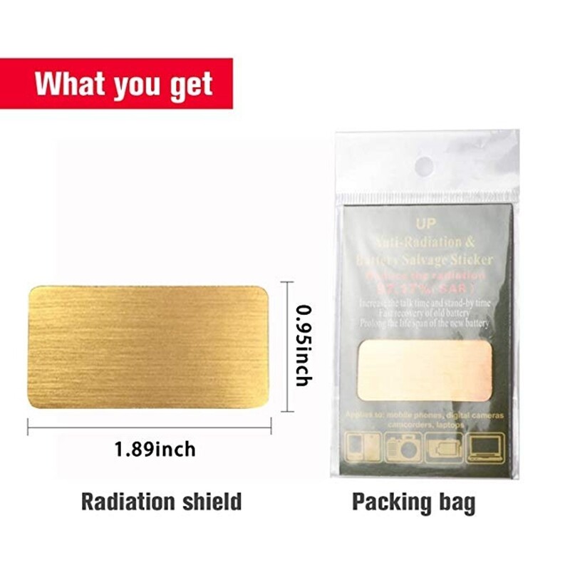 1X(5PCS EMF Cell Phone Protector Sticker Negative Ions EMF Blocker for ...