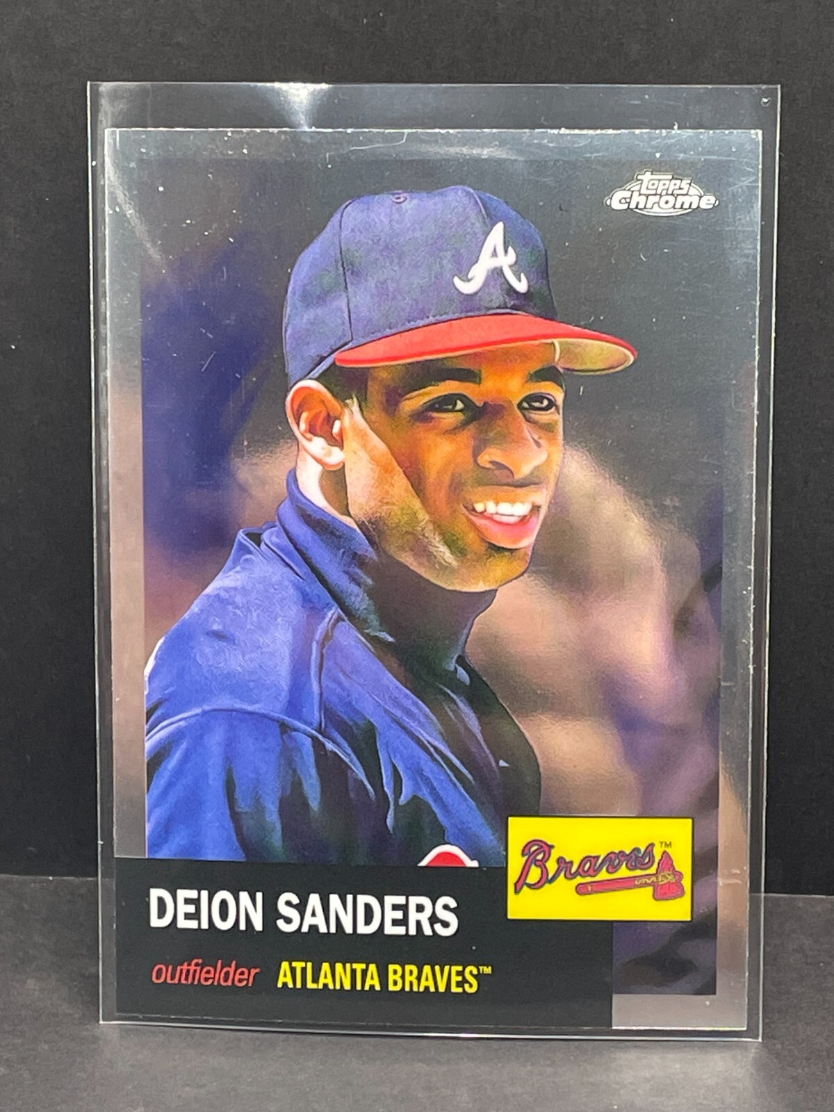 2022 Topps Chrome Platinum Anniversary 217 Deion Sanders Atlanta Braves ...