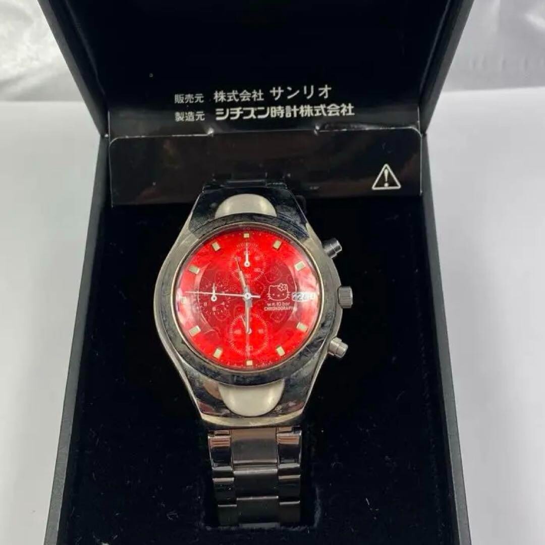 Citizen Hello Kitty Chronograph Watch Silver Red 2000… - Gem