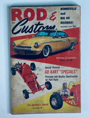 VTG Rod & Custom Magazine December 1959 Tom Spalding's Special No Label ...