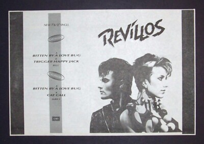 Revillos Bitten By A Love Bug 1983 Small Poster Type Ad, Promo Advert ...