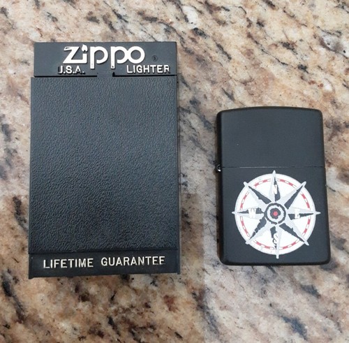 Brand New Zippo Compass Lighter, Vtg. 1998, Sealed Black Matte | eBay