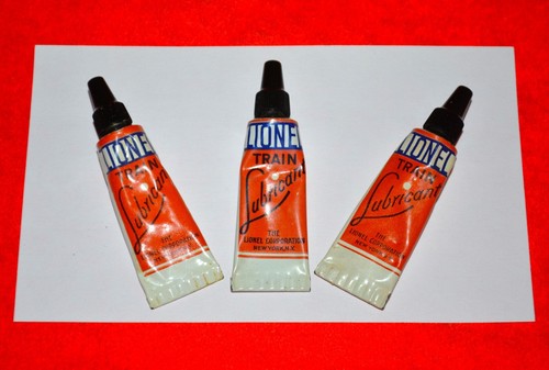 GROUP OF 3 ORIGINAL LIONEL 926 TUBES OF LUBRICANT - POSTWAR - NO ...