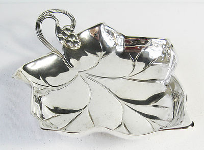 Vintage Ranleigh Silverplate Sweets Serving Server Dish/Tray, Leaf ...