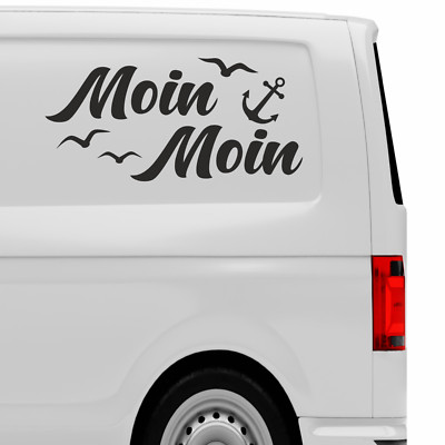 Moin Moin Anker Aufkleber Möwen Maritim Van Sticker Wohnmobil Wohnwagen ...