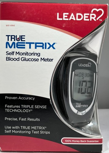 Leader True Metrix Self Monitoring Blood Glucose Meter - EXP: 10/25 ...