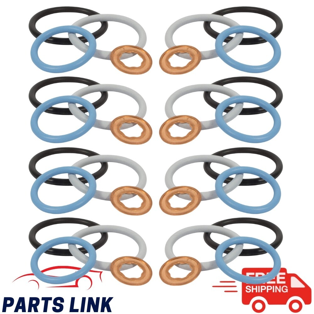 8 X Fuel Injector O-Ring Seal Kit For Ford F-250/350/450 Super Duty ...