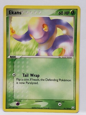 Ekans 55/109 Team Rocket Returns Common 2004 Nintendo Pokemon Card VLP ...