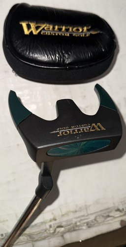 Warrior Custom Golf Putter Sabretooth Mallet Green Insert Milled Steel ...