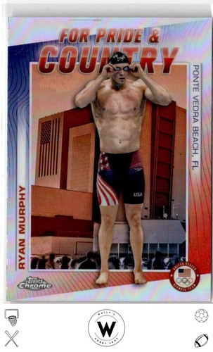 2024 Topps Chrome U.S. Olympics #PC-15 Ryan Murphy For Pride and ...
