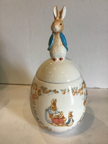 VINTAGE 1996 BEATRIX POTTER PETER RABBIT COOKIE JAR / CANISTER | eBay