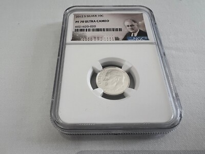 2012-S SILVER ROOSEVELT DIME NGC PF70 ULTRA CAMEO "PORTRAIT LABEL" TOP ...