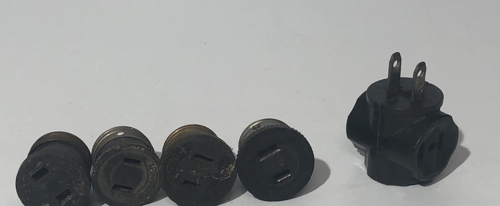 Vintage Light Socket Outlet Adapters Rodale, Hubbell, Hemco, Leviton ...