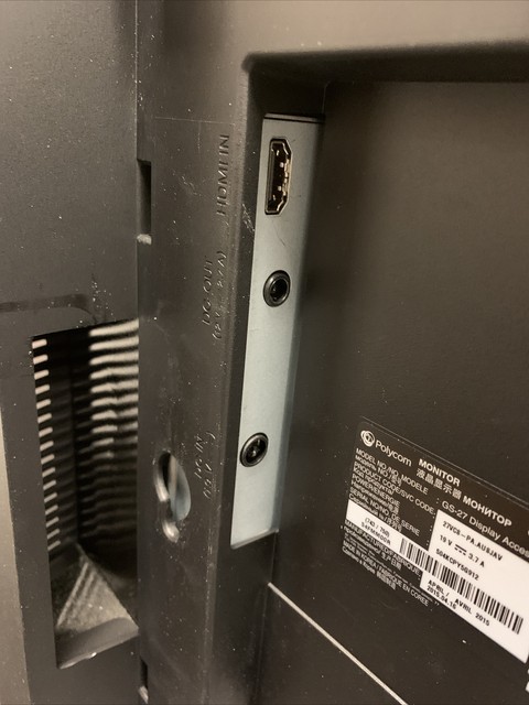 POLYCOM GS-27 MONITOR 27 INCH LED FULL HD CONFERENCE MONITOR 2583-52850 ...