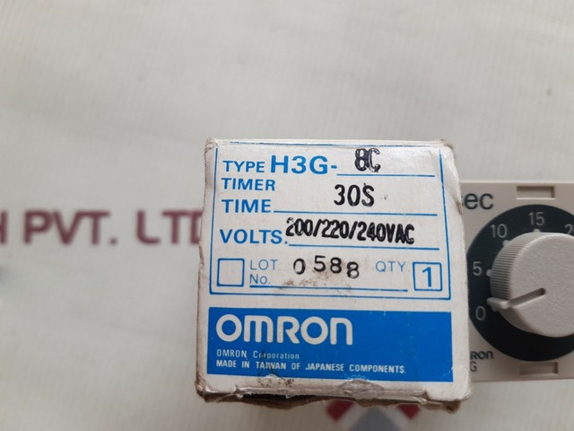 Omron H3g-8c 24 VDC 30 Sec. Timer H3G8C for sale online | eBay