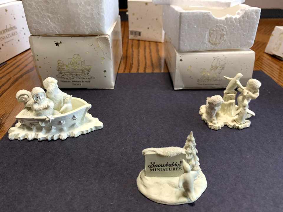 Snowbabies miniatures set, Dept 56, set of 20 scenes, original boxes ...