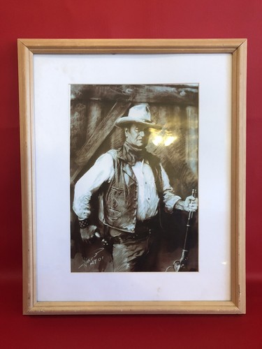 John Wayne Print Framed From “The Cowboys” As Wil Anderson With ...