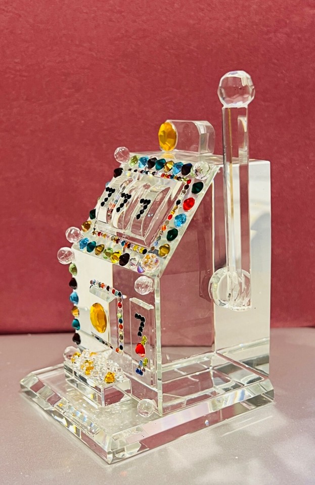 CRYSTAL SLOT MACHINE / ONE ARM BANDIT CUSTOMIZED with SWAROVSKI ...