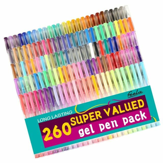 Feela FAGP260 260 Colors Gel Pen Set for sale online | eBay