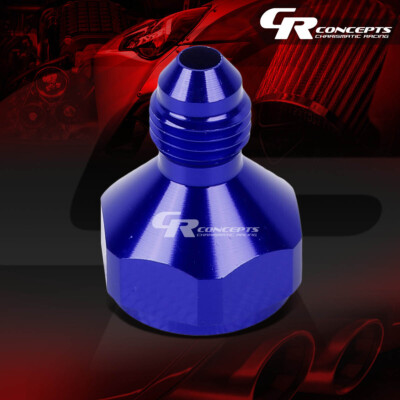 6AN AN-6 FEMALE FLARE TO MALE 4AN AN-4 BLUE ALUMINUM ANODIZED FITTING ...