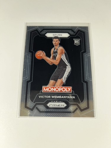 2023-24 Monopoly Prizm VICTOR WEMBANYAMA Rookie Card RC Base Spurs ...