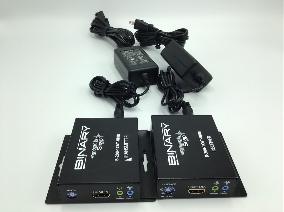 Binary B-200-1CAT-HDIR HDMI Balun Transmitter & Receiver Kit | eBay
