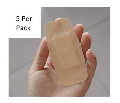 Extra Large Knee & Elbow Fabric Plasters Padded Stretchable Flexible ...