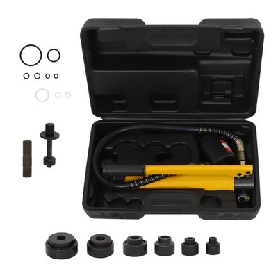 10 Ton & 6 Dies Hole 1/2" To 2" Hydraulic Knockout Punch Driver Tool ...