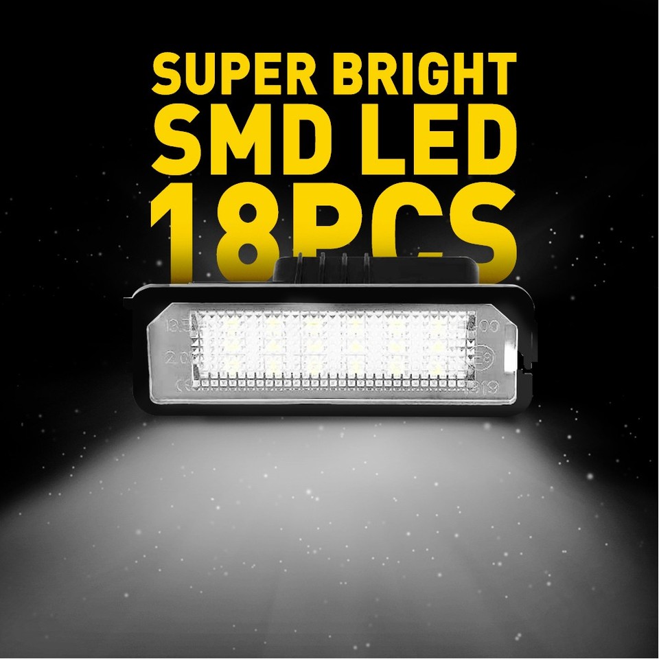 LED License Number Plate Light Lamp Bulb For VW Golf GTI MK4 MK5 MK6 ...