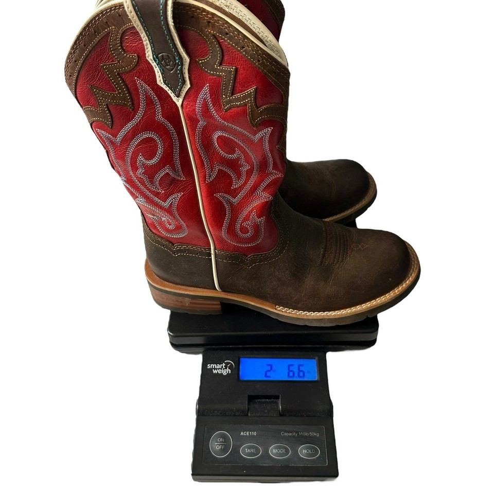 Ariat Unbridled Roper Western Leather Boots Cowgirl Chunky 10010198 ...