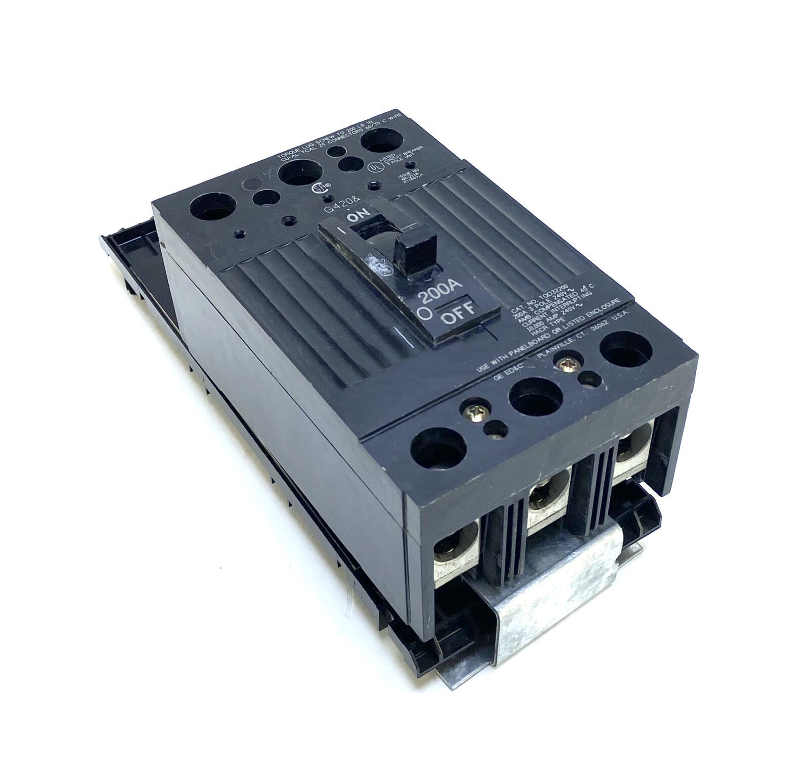 GE TQD32200 3-Pole 200Amp 240V Circuit Breaker for sale online | eBay
