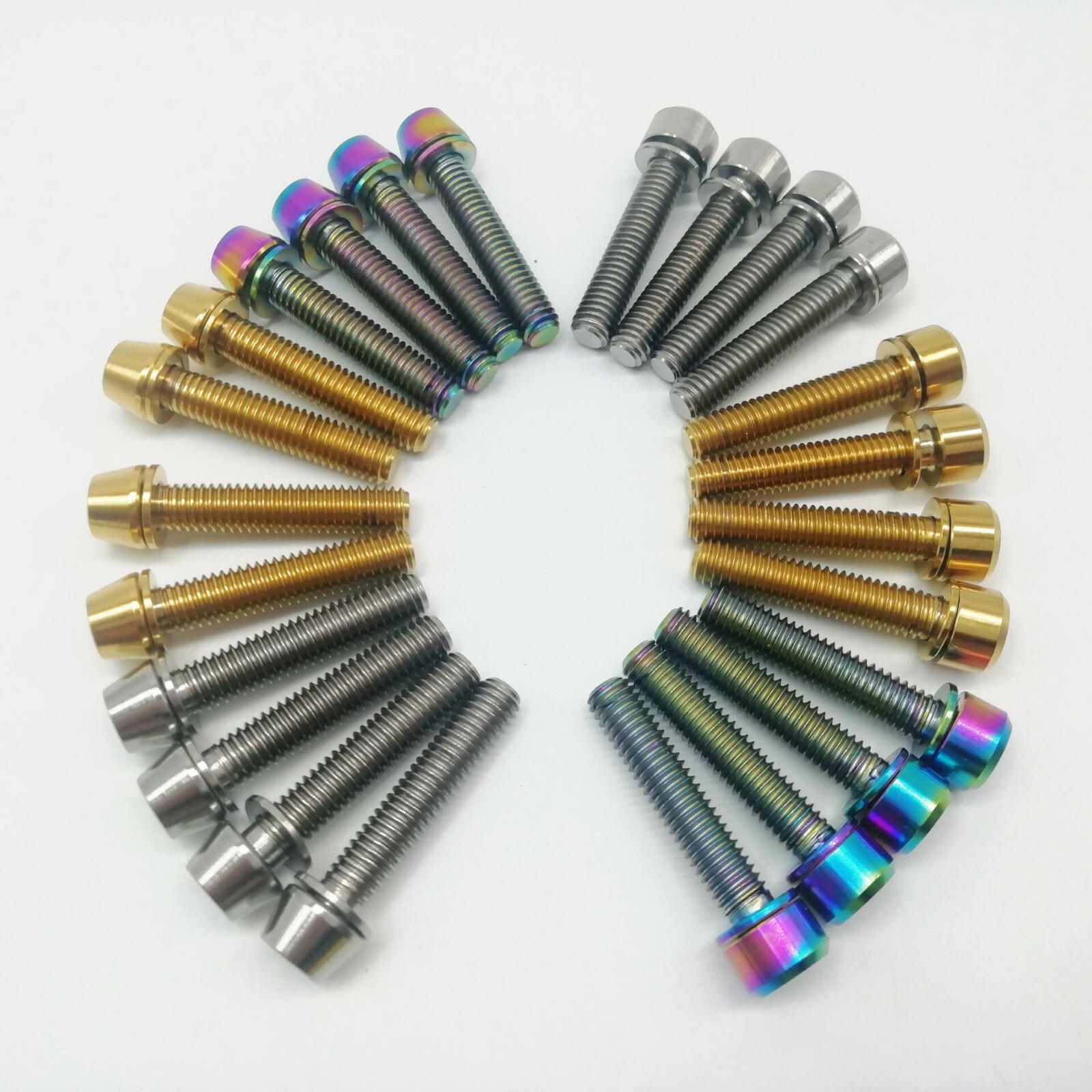 4pcs M6X30mm Titanium Ti Socket Cap Taper Head Bolts Screws with ...