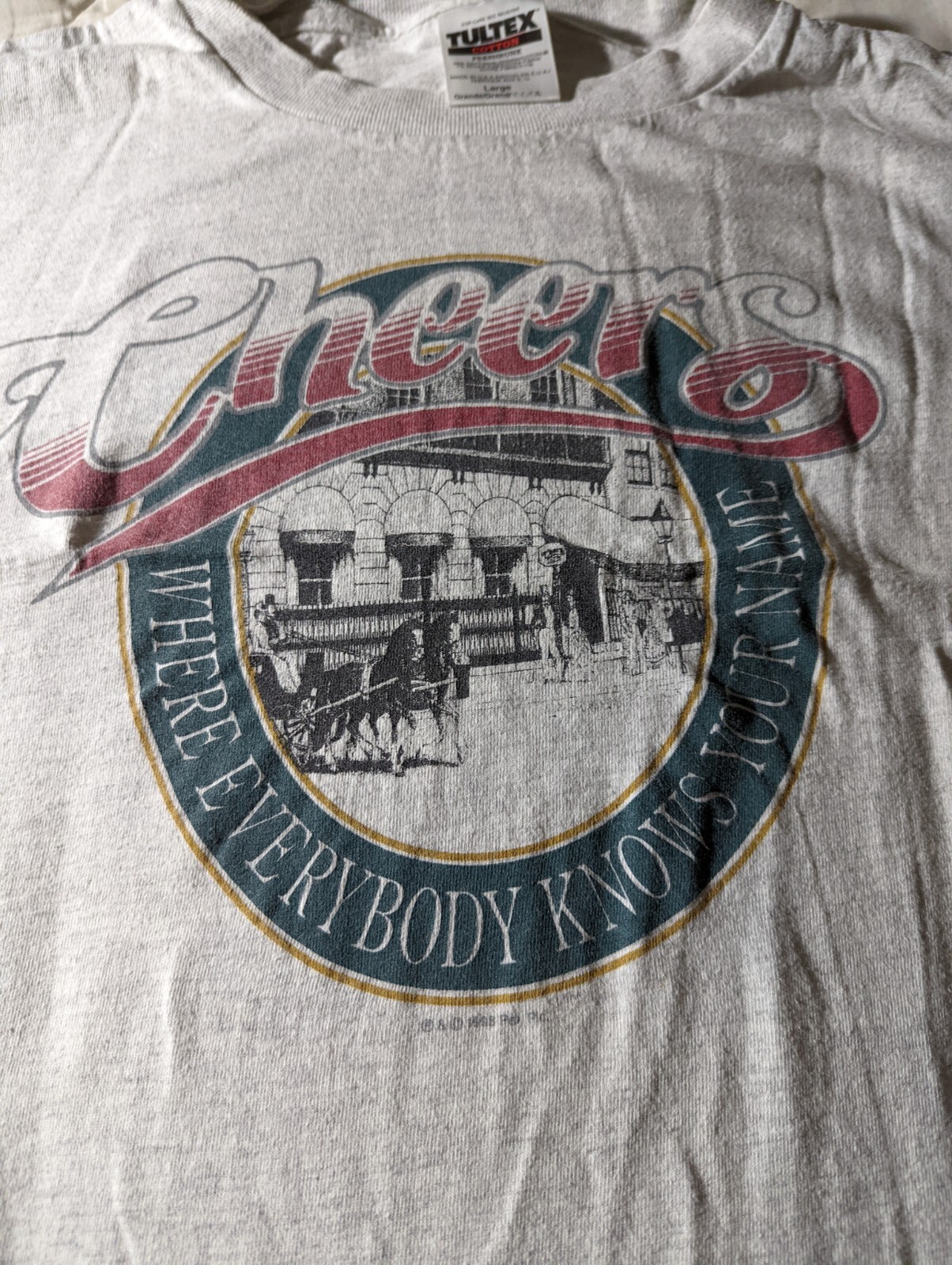 Vintage Cheers TV Show 1998 T-shirt Size Large - Gem
