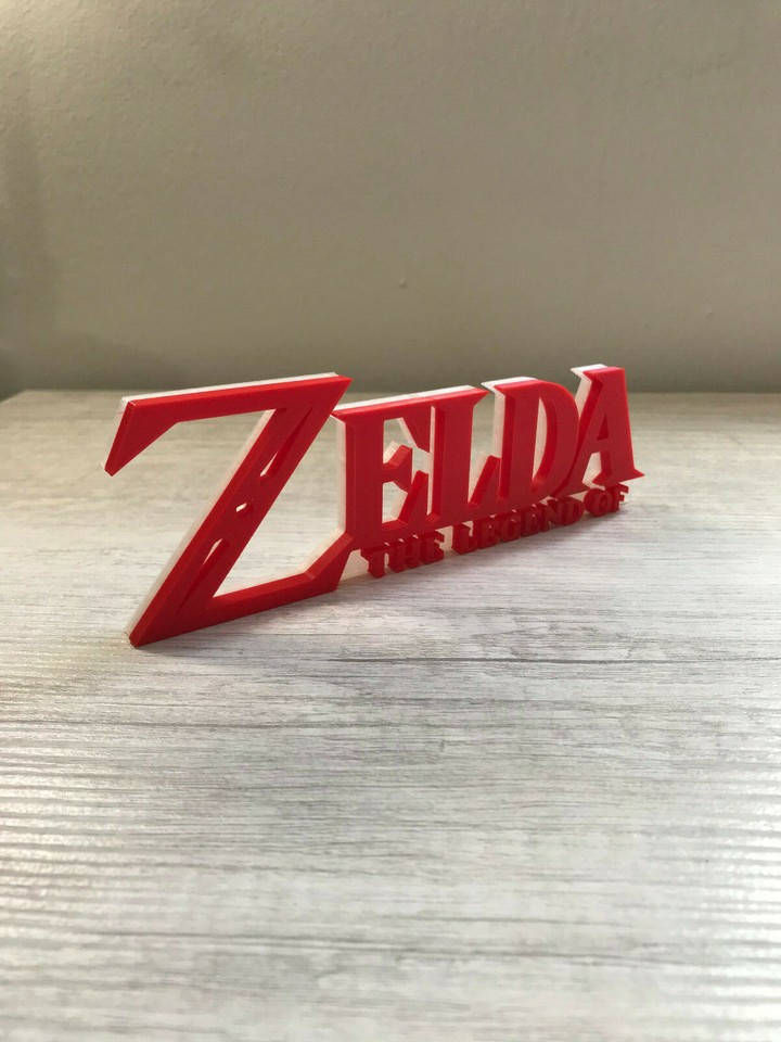 Legend of Zelda Video Game Logo Sign Decoration ~7.5in (videogame decor ...