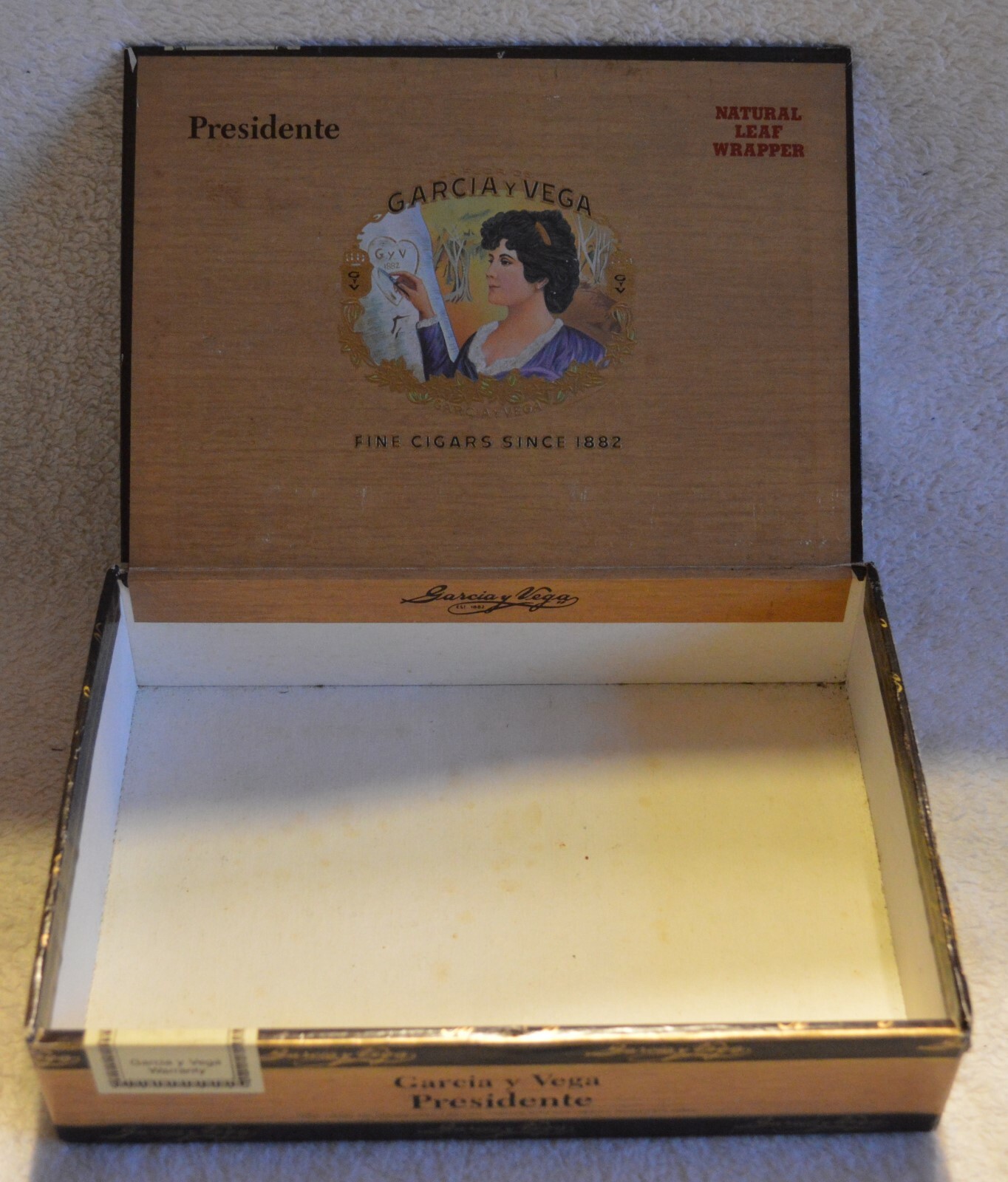VINTAGE GARCIA Y VEGA PRESIDENTE CIGAR BOX | eBay