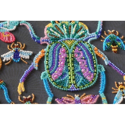 Bead Embroidery Kit Beetles Beaded stitching DIY Abris Art | eBay