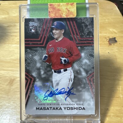 2023 Topps MASATAKA YOSHIDA Rc Rookie CERTIFIED AUTOGRAPH ISSUE Auto ...