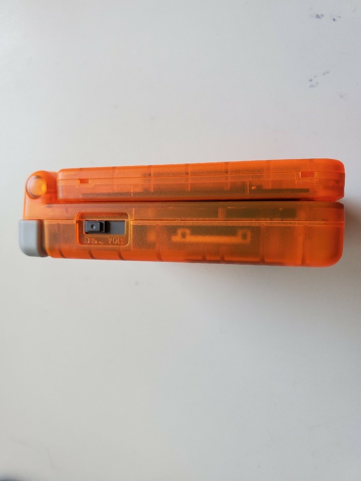 Nintendo Game Boy Advance GBA SP Clear orange System AGS 101 ips v5 lcd ...