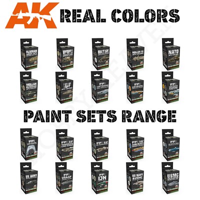 AK Interactive Real Colors Paint Sets Full Range Combined Fast Shipping ...
