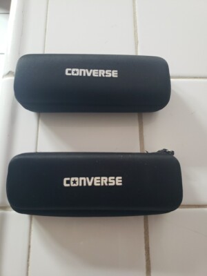 Black & White Zippered CONVERSE Clamshell Eyeglass/Glasses/Sunglasses ...