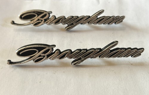 CADILLAC BROUGHAM CAR EMBLEMS LOT 2 CAR REPAIR RESTORE REPLACE VINTAGE ...
