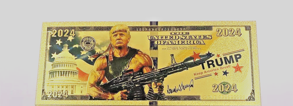 2024 President Donald Trump Gold Foil The Trumpinator Commemorative ...