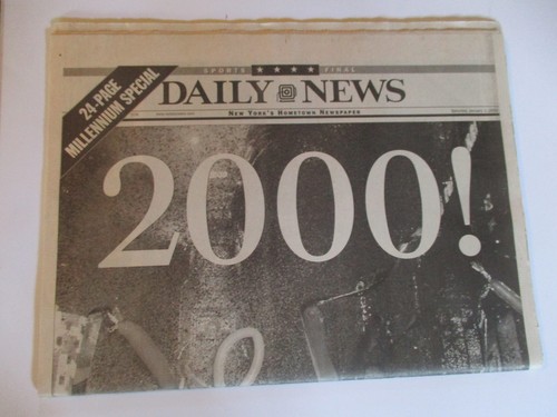 2000 24-PAGE MILLENNIUM SPECIAL NEW YORK DAILY NEWSPAPER 1/1 2000 Y2K ...