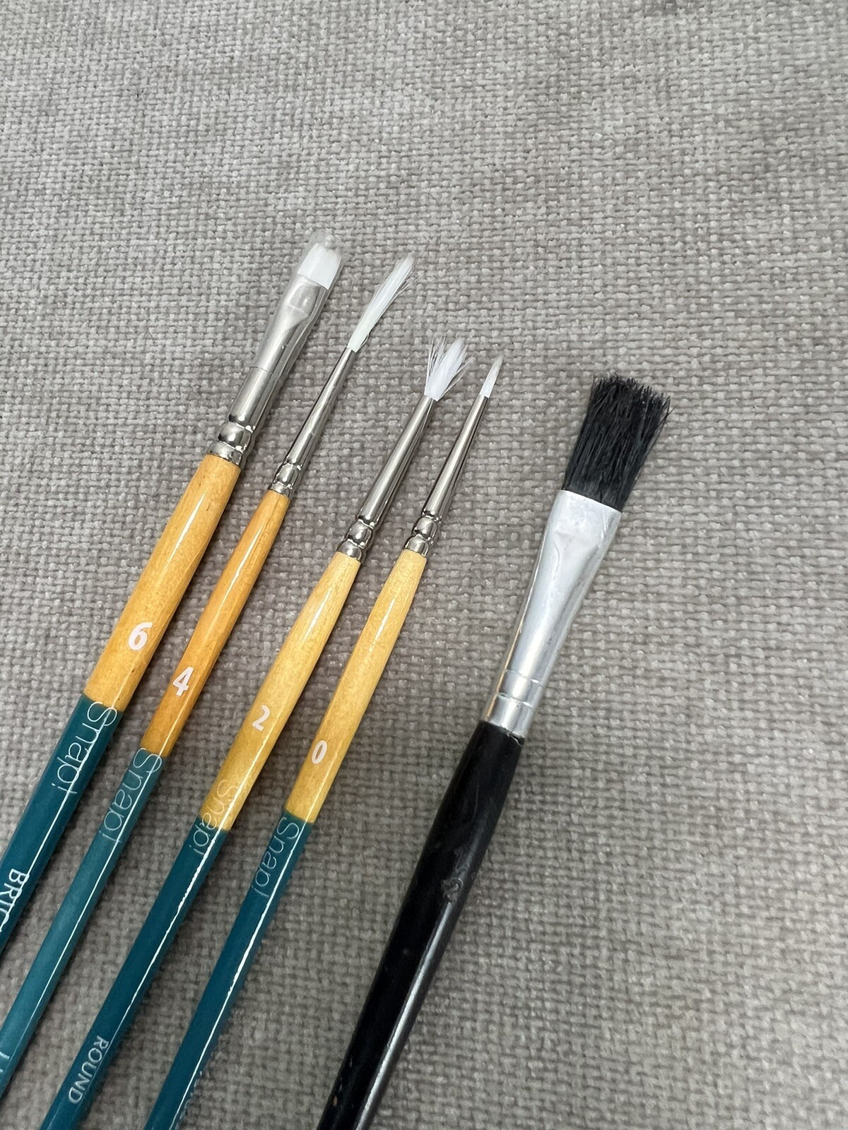 Princeton Snap Paintbrush Set - 5 Assorted Sizes For Acrylic ...