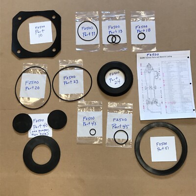 CLOW F2500 FIRE HYDRANT RUBBER ORING GASKET KIT, PARTS for 5-1/4” MVO ...