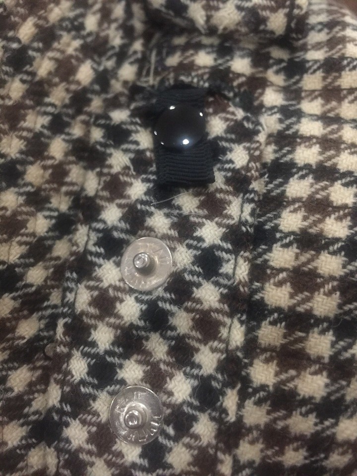 Men’s Pendleton Wool BUCKET HAT Hounds Tooth S Black Brown Creme Lined ...