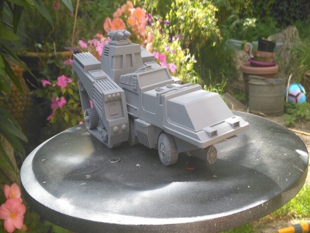 Landraider Killdozer Judge Dredd 2000AD Resin 3d printed DIY model kit ...