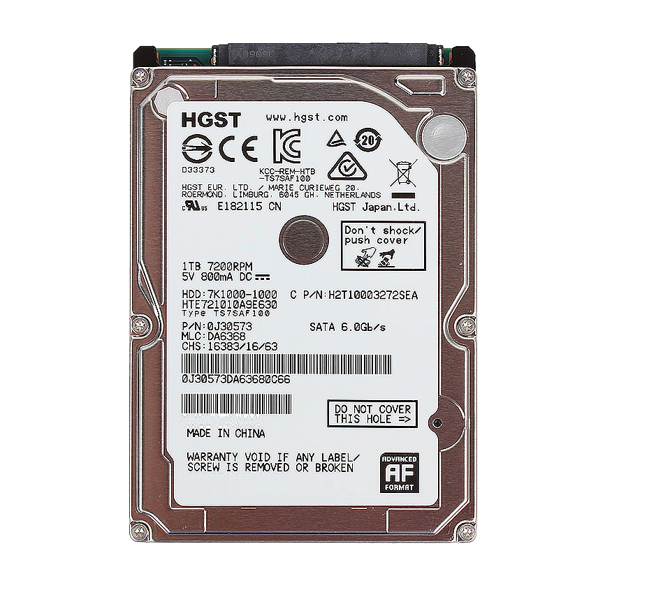 HGST Travelstar 7K1000 HTE721010A9E630 1TB, 7200 RPM, 2.5 inch Internal ...