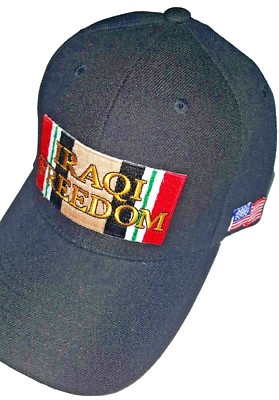 OPERATION IRAQI FREEDOM / OIF SERVICE RIBBON Cap - Black | eBay